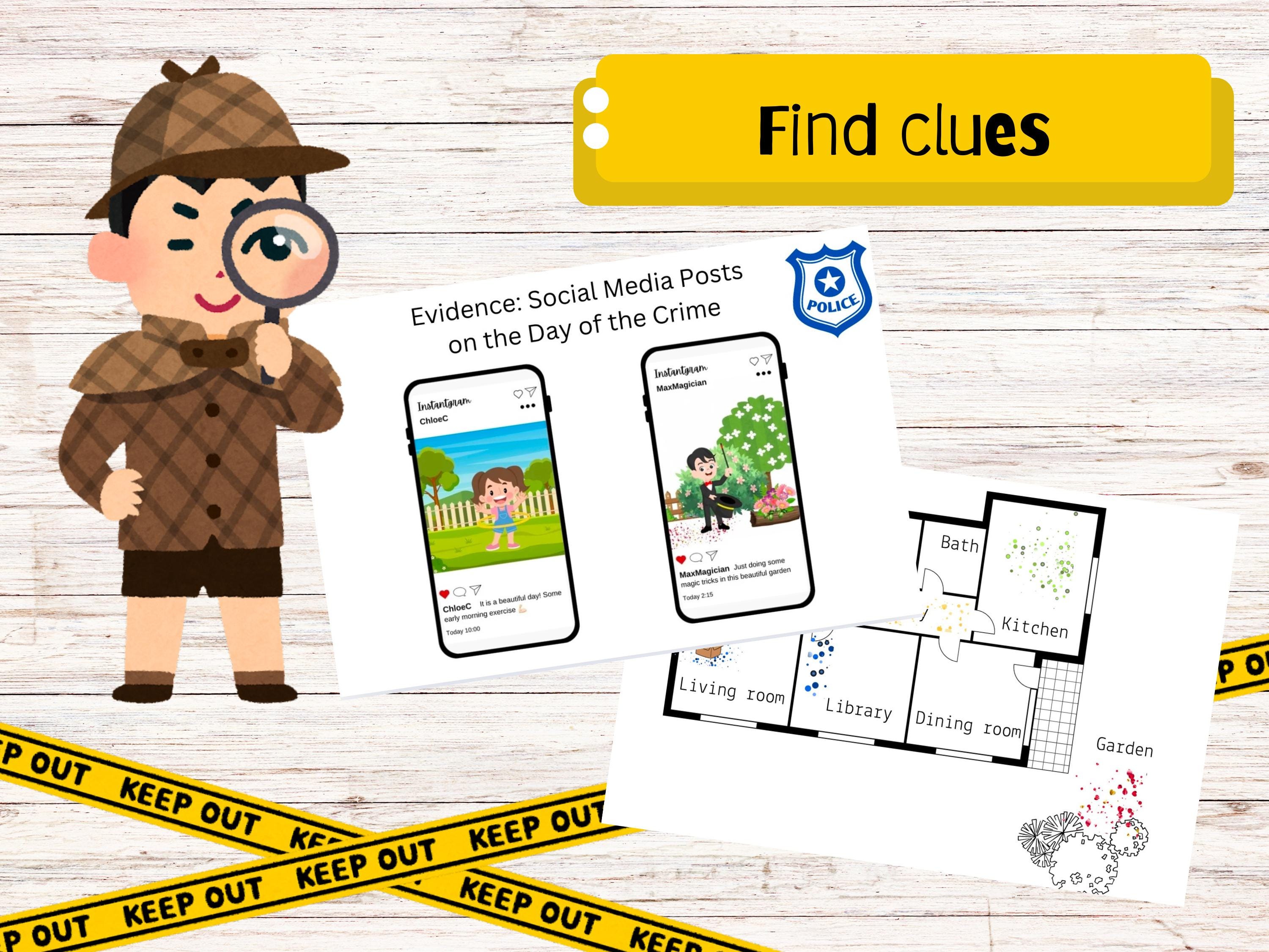Detective Mystery Game for Kids - the Case of the Missing Trophy - Etsy