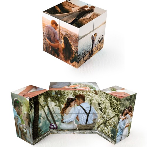 Personalized Photo Cube Infinity Cube Custom Photo - Etsy