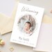 Newborn Baby Birth Template, Printable Photo Birth Card, Birth Stats ...