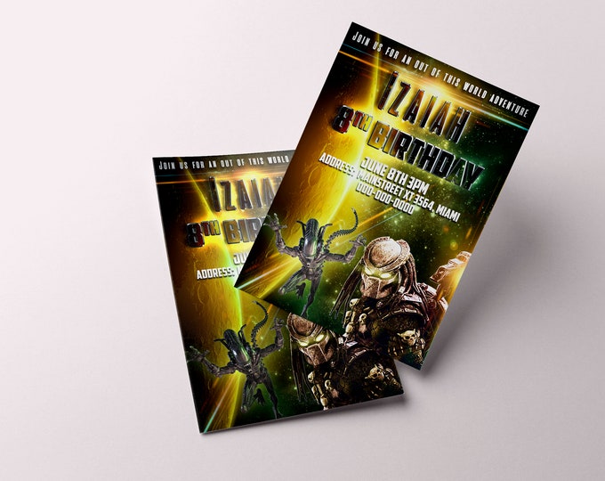 ALIENS VS PREDATOR Cake Topper - Etsy