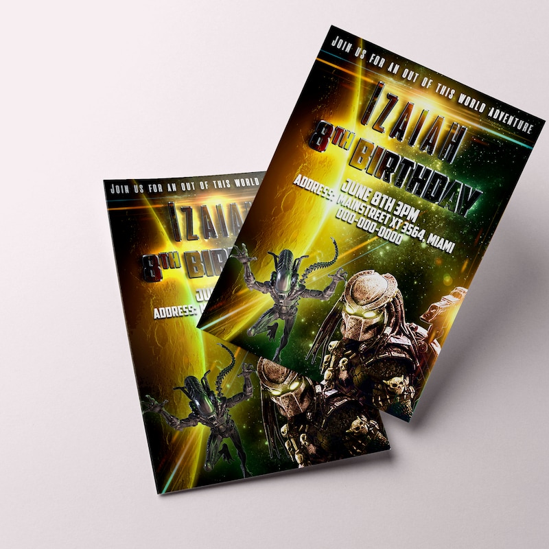 Birthday Card Predator - Etsy