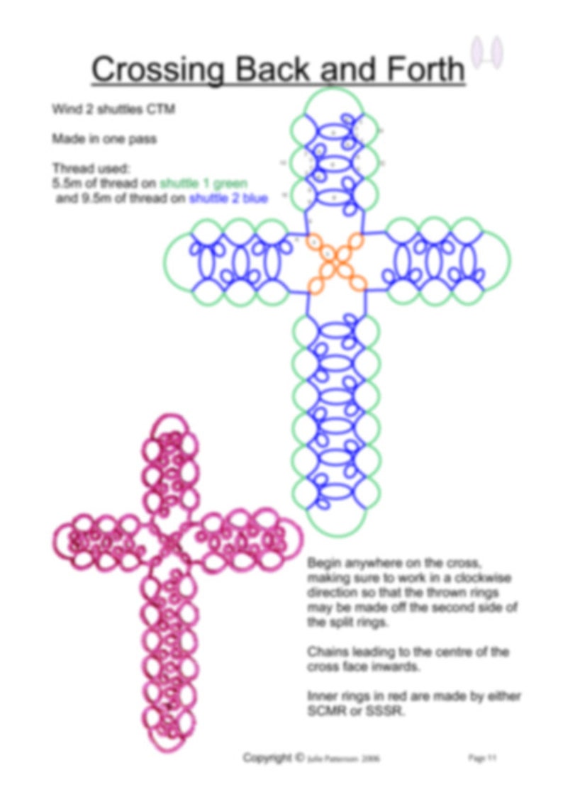 Knots and Crosses - 18 Tatted Cross Patterns - Etsy