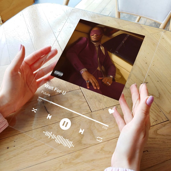 Custom Glass Music Plaque Playlist Song Code Music Glass Sheet ...