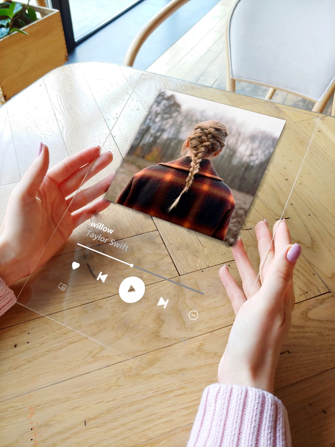 Custom Glass Music Plaque Playlist Song Code Music Glass Sheet ...