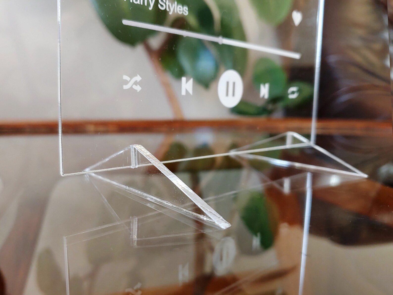 Custom Glass Music Plaque Playlist Song Code Music Glass Sheet ...