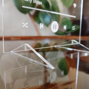 Custom Glass Music Plaque Playlist Song Code Music Glass Sheet ...