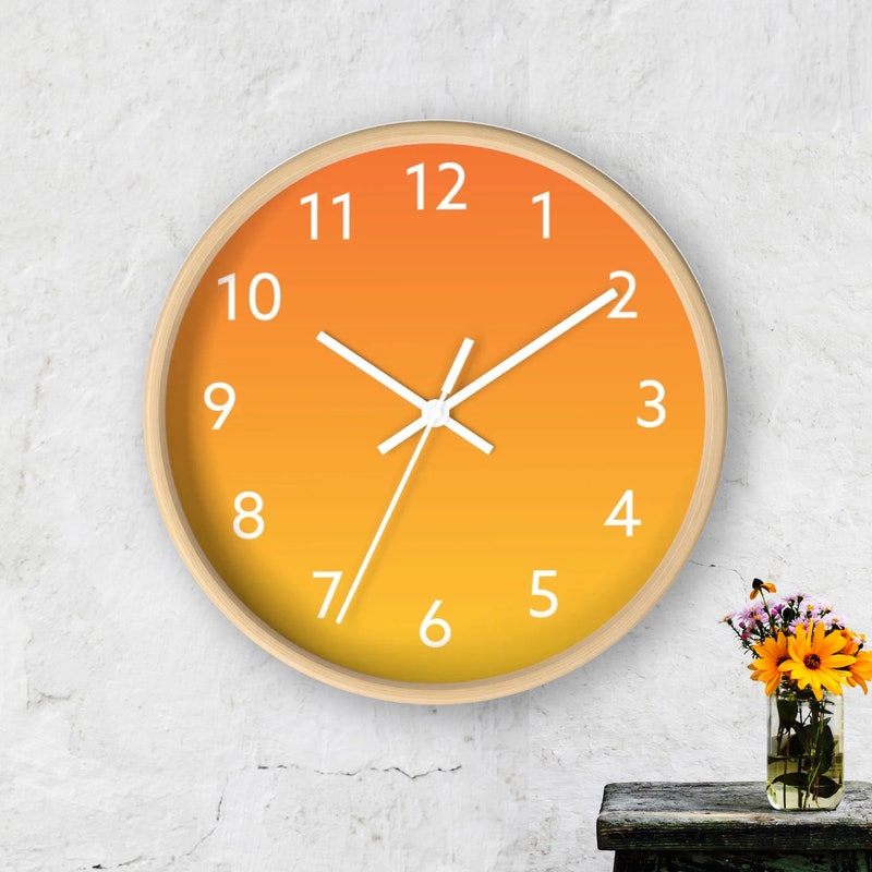 Sun Wall Clock - Etsy