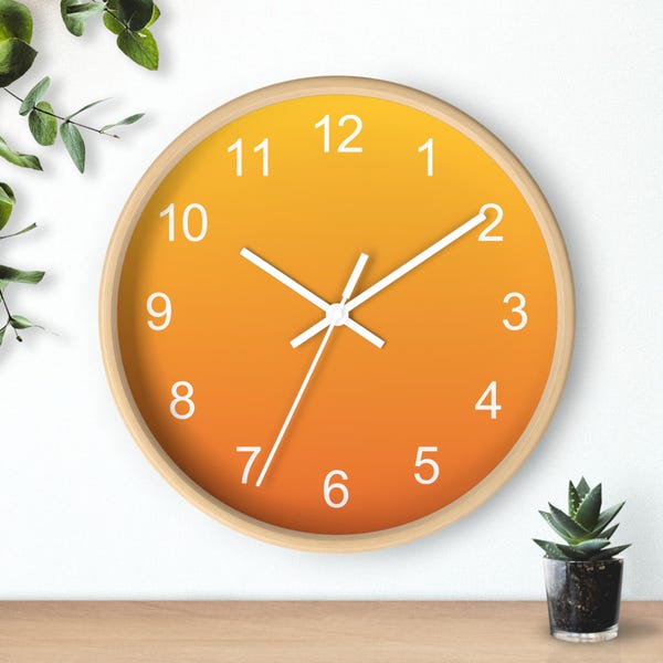Clock Without Numbers - Etsy