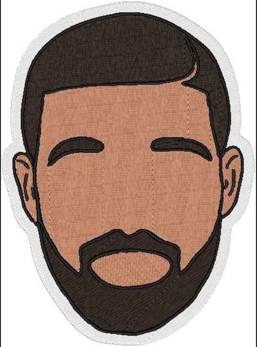 Drake Face Embroidery File - Etsy