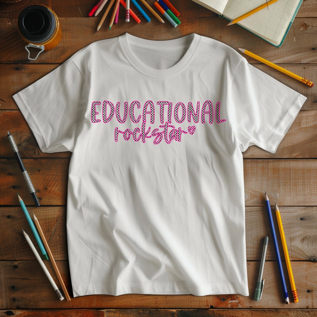 Educational Rockstar Shirt for Educators, Teacher Shirt, Teacher ...
