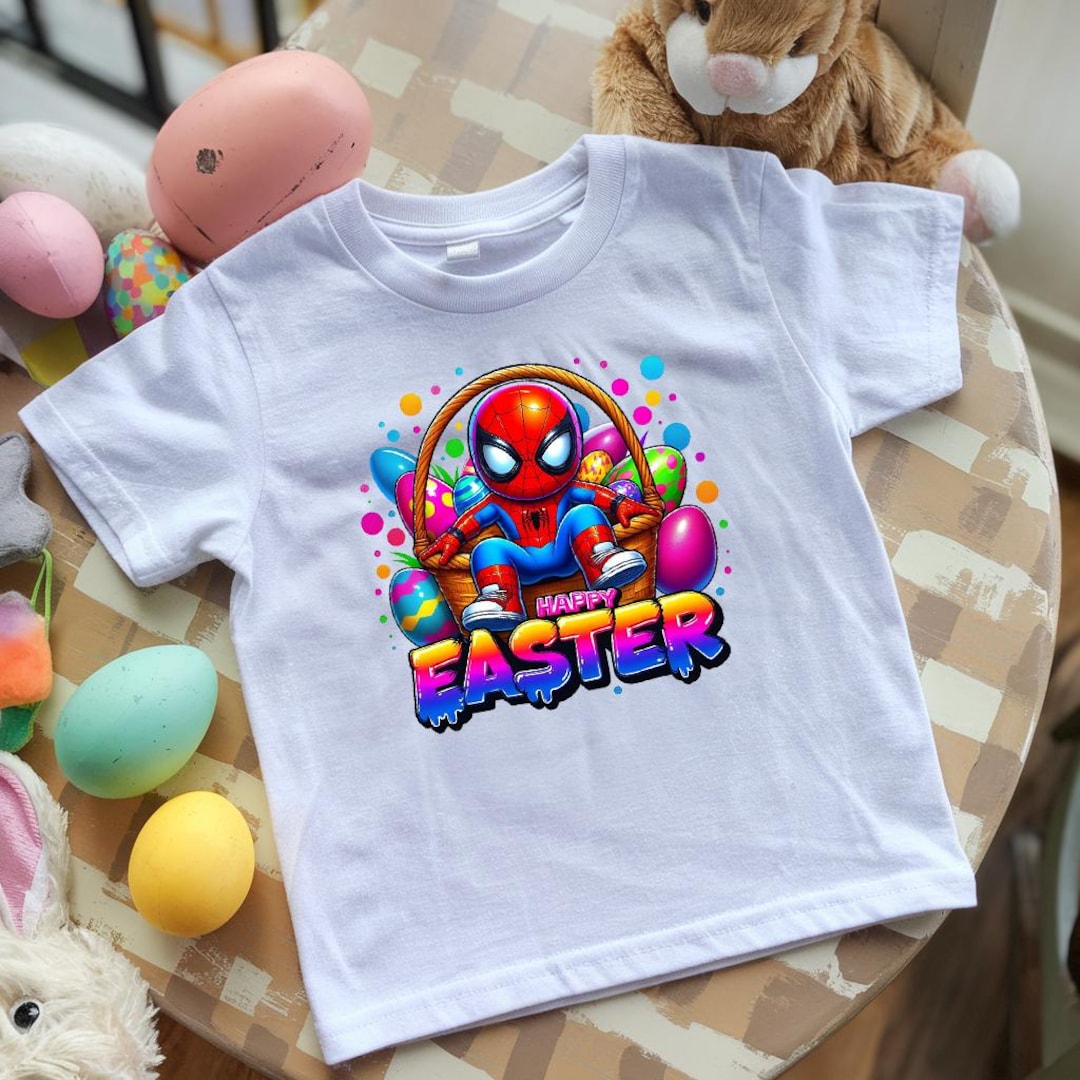 Easter Super Hero Shirt, Spidey Shirt, Spiderman Easter, Boys Easter ...