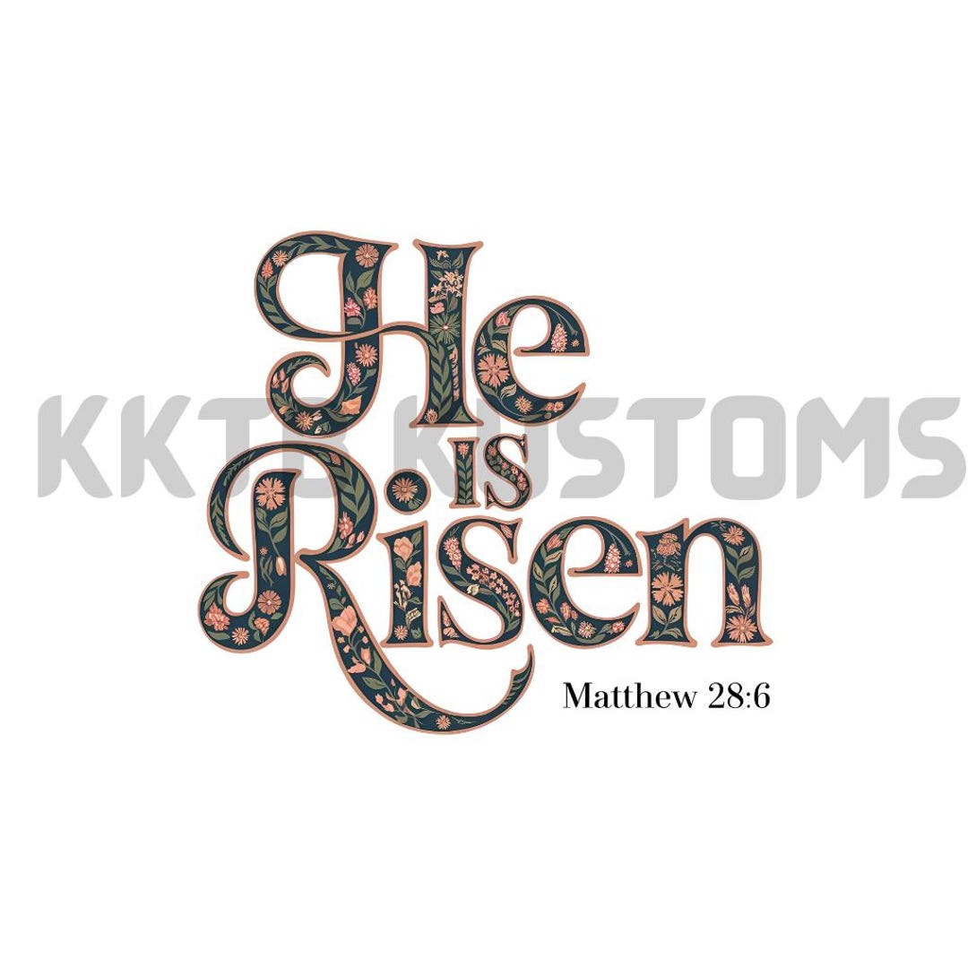 PNG Easter He is Risen Design, 4 Pack Easter DIGITAL Design, Digital ...