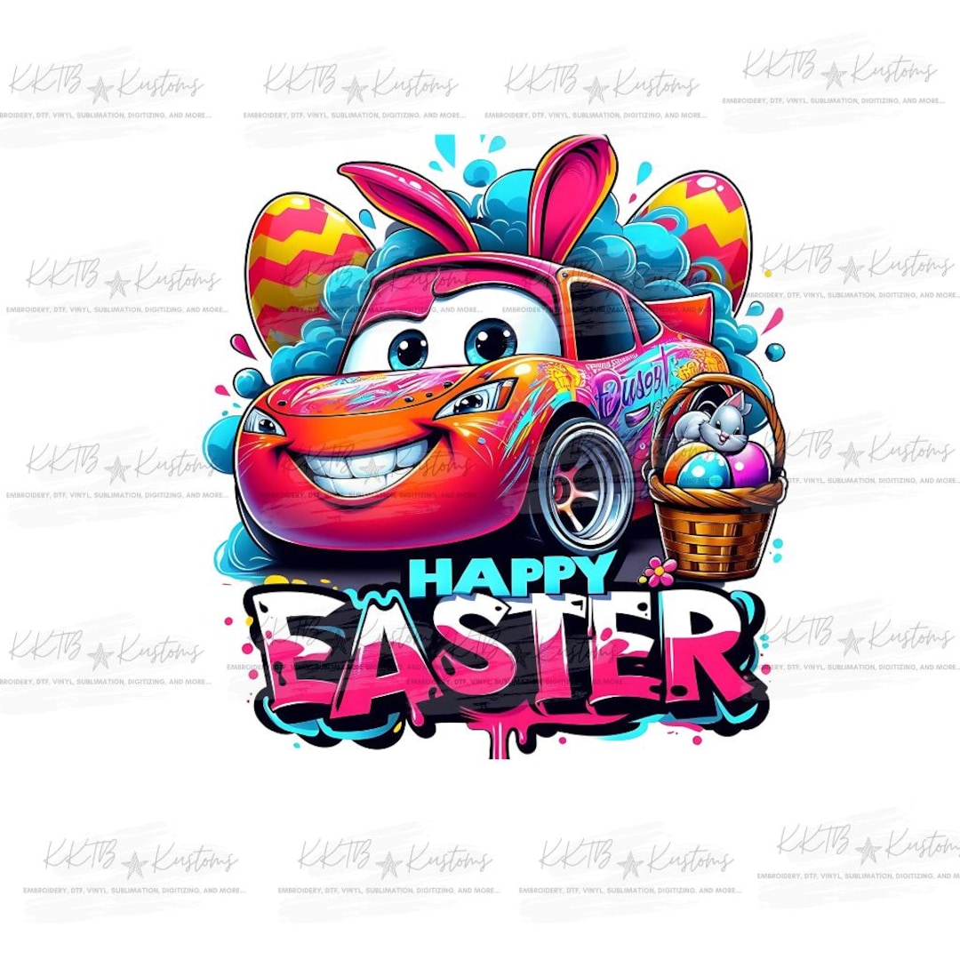 PNG Cars Easter Design, Cars, Easter DIGITAL Design, Boys Easter Design ...