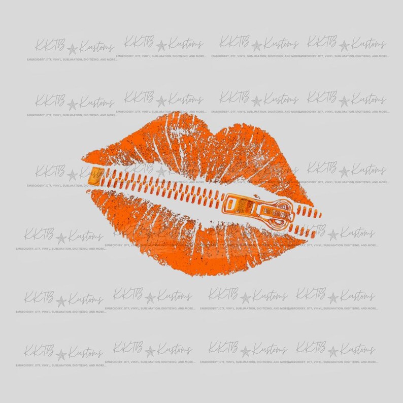 6 Pack - Zipped Lips PNG Designs, Lipstick, Zipper, Zipped Lips - Etsy