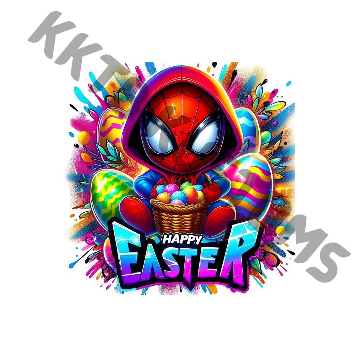 PNG Easter Super Hero Design, 5 Pack Easter DIGITAL Design, Digital ...