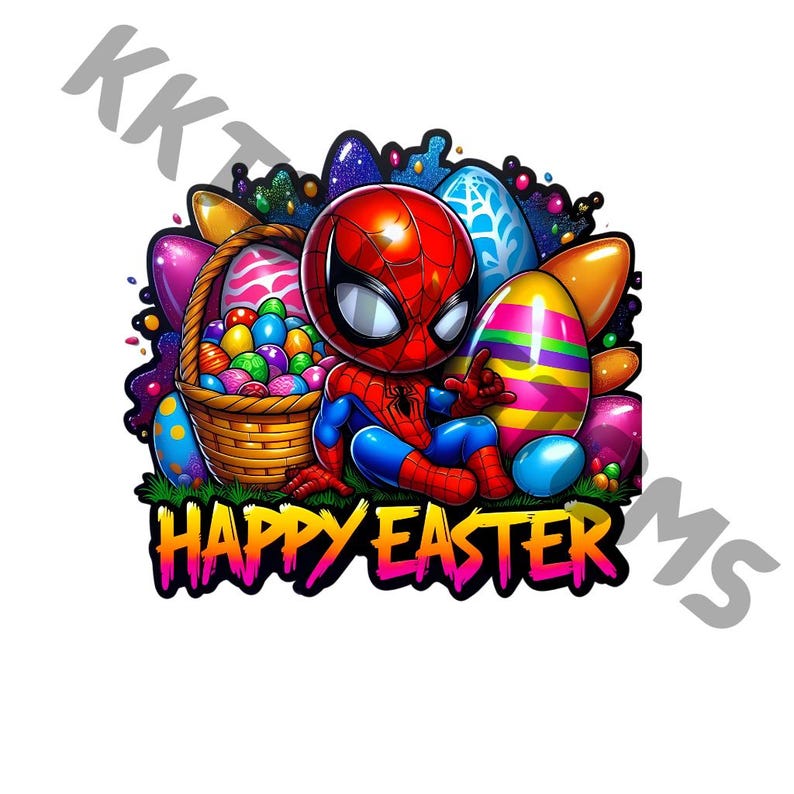 PNG Easter Super Hero Design, 5 Pack Easter DIGITAL Design, Digital ...