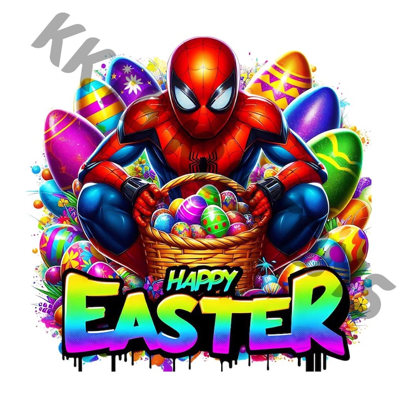 PNG Easter Super Hero Design, 5 Pack Easter DIGITAL Design, Digital ...