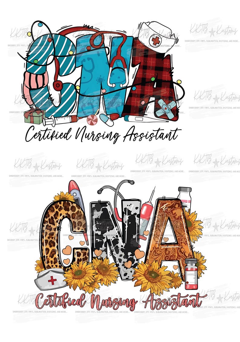 PNG CNA Design, Nurse Digital Design, Cna Appreciation Designs, 2 Pack ...