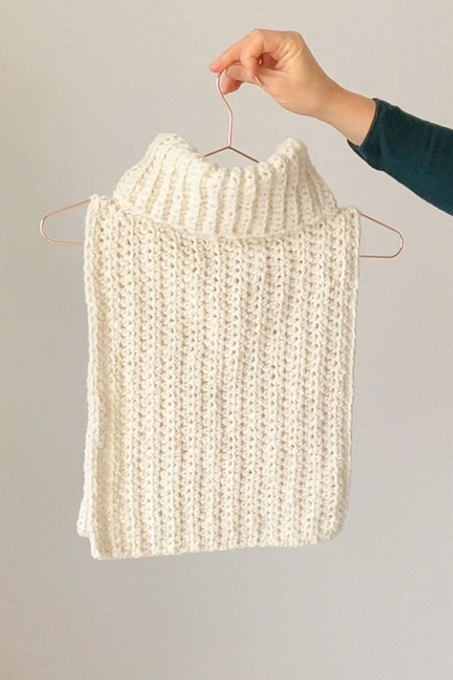 Crochet Neck Warmer Pattern. Modern Cowl With Turtleneck. Sizes: Teen ...