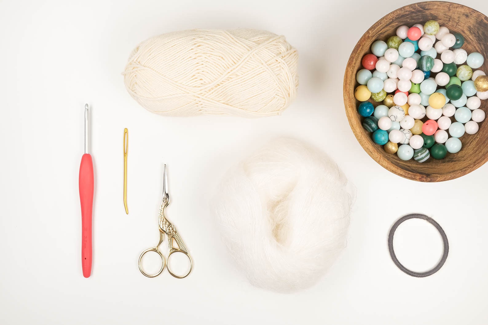 Crochet Pattern / Crochet Scrunchie With Beads / Easy - Etsy