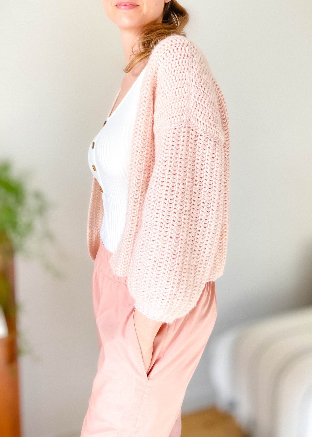 Crochet Pattern / Crochet Crop Cardigan / Beginner Crochet - Etsy
