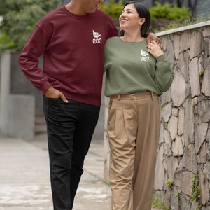 REPRESENT 757 Area Code Embroidered Unisex Sweatshirt - Etsy