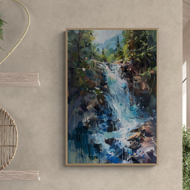 Abstract Waterfall - Etsy