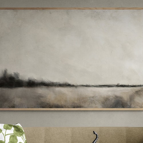 Subdued Abstract Landscape Printable Art Neutral Color | Etsy