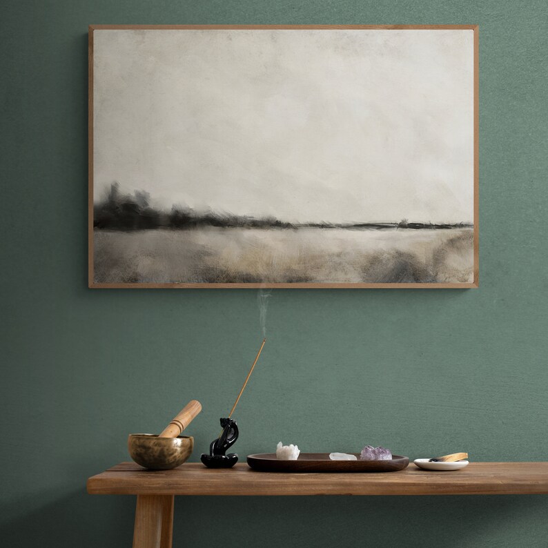 Subdued Abstract Landscape Printable Art Neutral Color - Etsy
