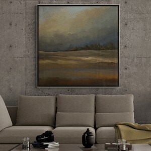 Large Square Abstract Landscape Painting | Modern Landscape Painting ...