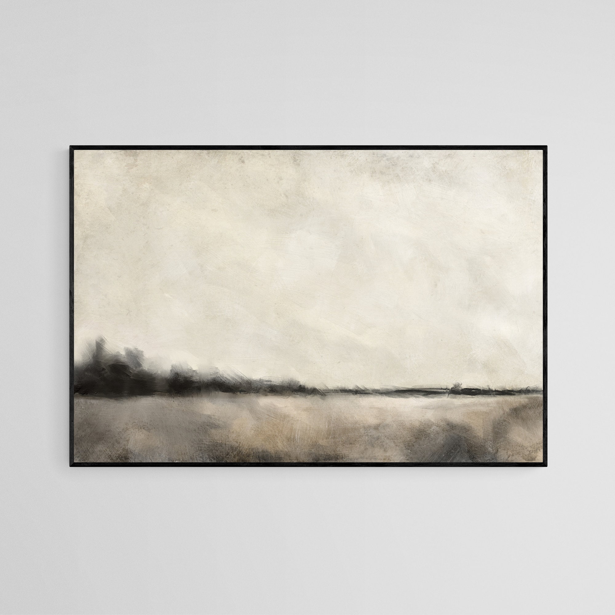 Subdued Abstract Landscape Printable Art Neutral Color | Etsy