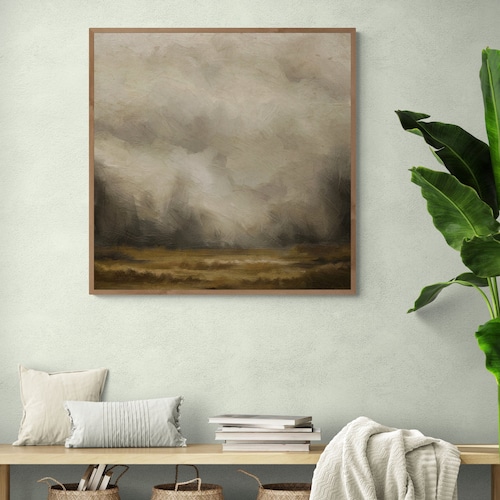 Subdued Abstract Landscape Printable Art Neutral Color - Etsy