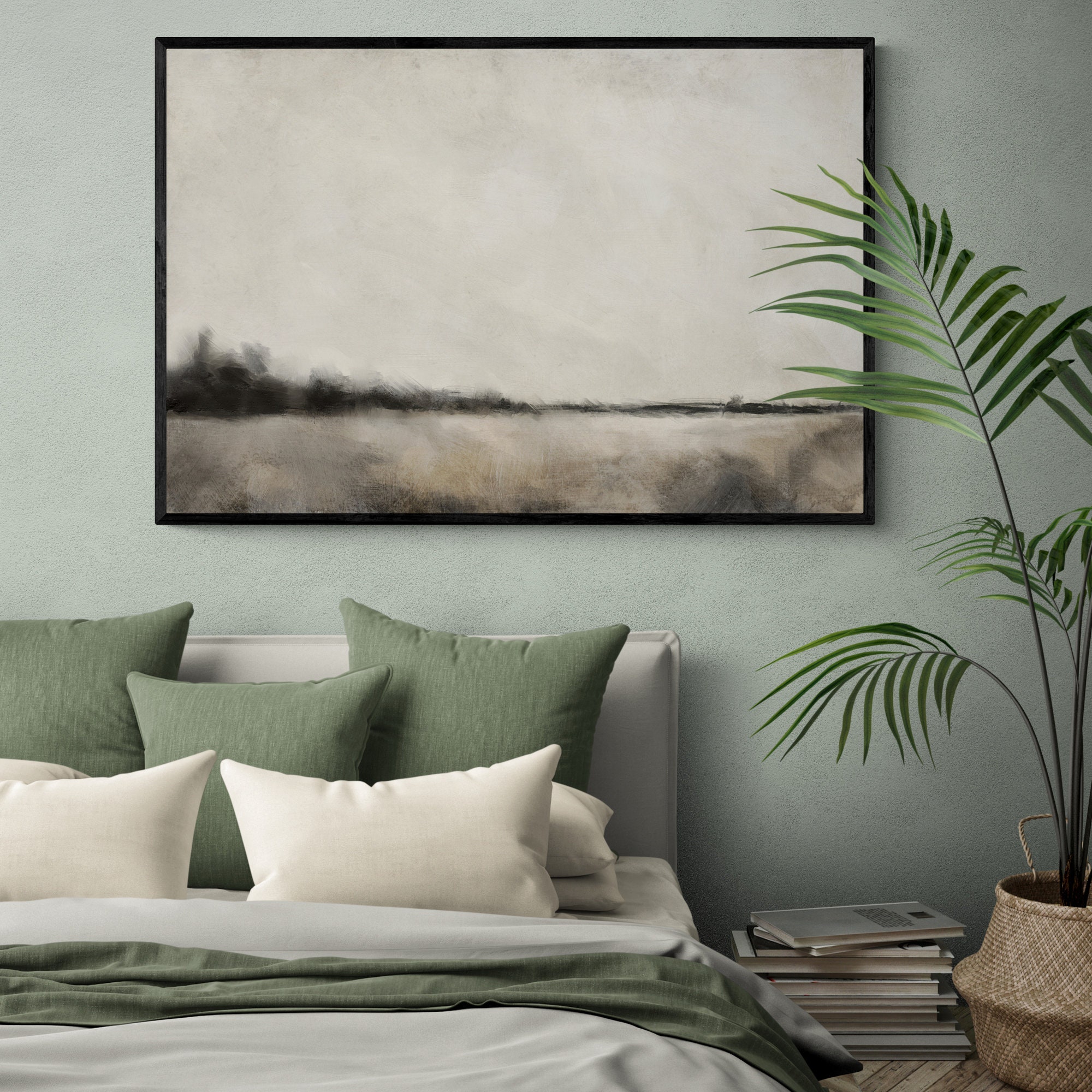 Subdued Abstract Landscape Printable Art Neutral Color - Etsy