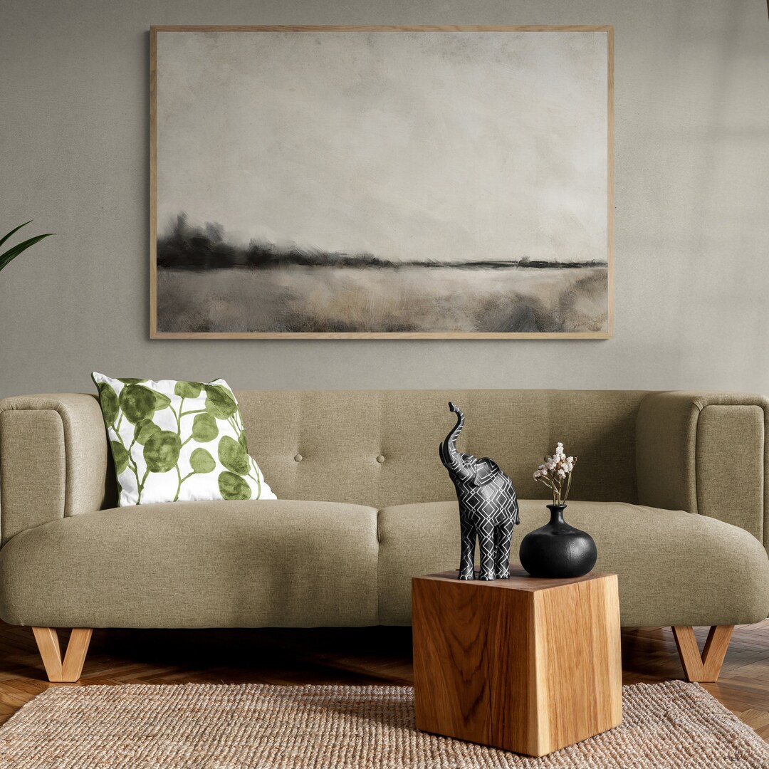 Subdued Abstract Landscape Printable Art Neutral Color - Etsy