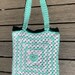 Crochet Heart Granny Square Tote Bag - Etsy