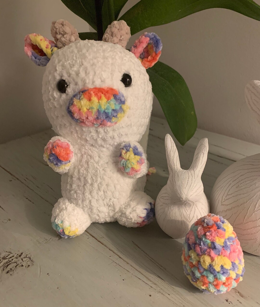 Crochet Easter Cow With Easter Egg - Etsy