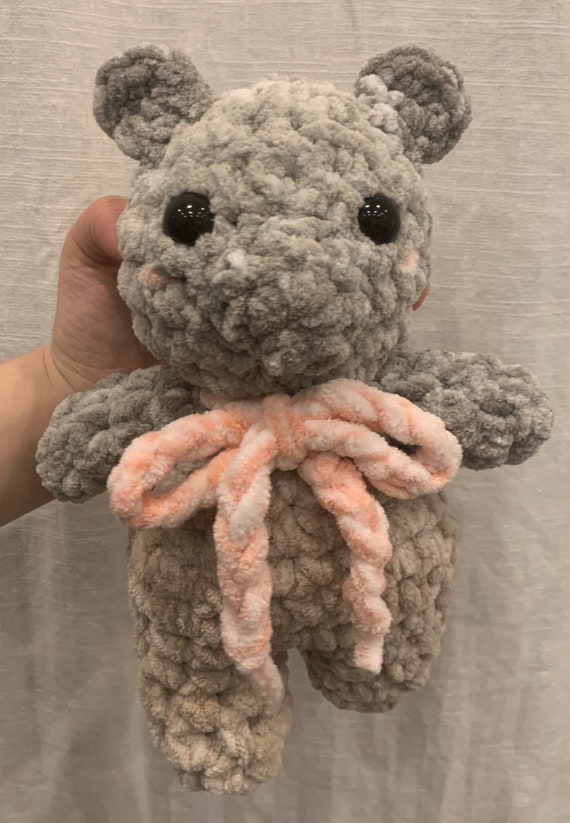 Crochet Fluffy Teddy Bear - Etsy