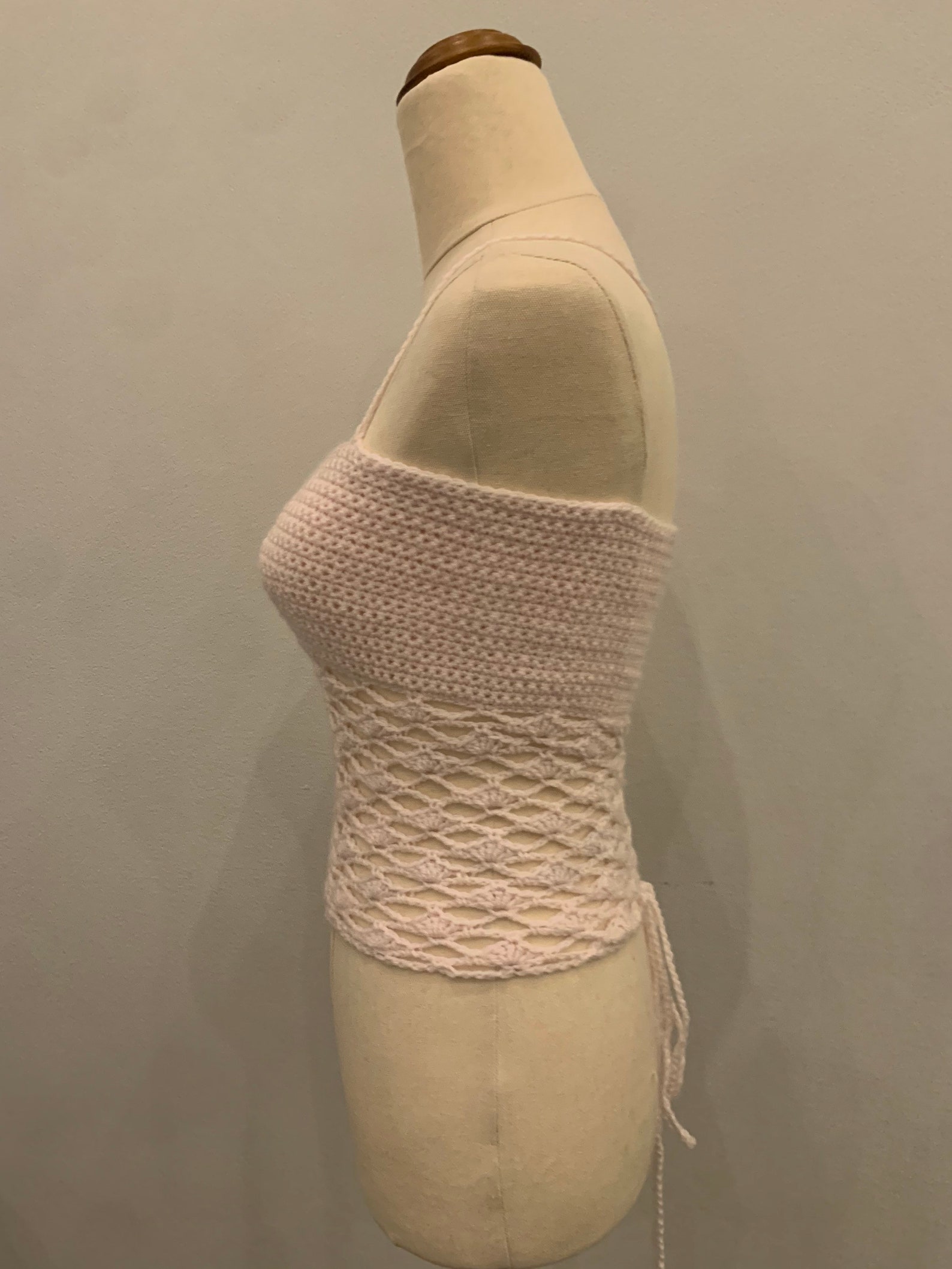 Crochet Lace Corset Top - Etsy