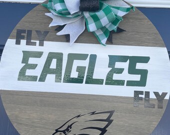 Front Door Decor Philadelphia Eagles Door Hanger Door Wreath ...