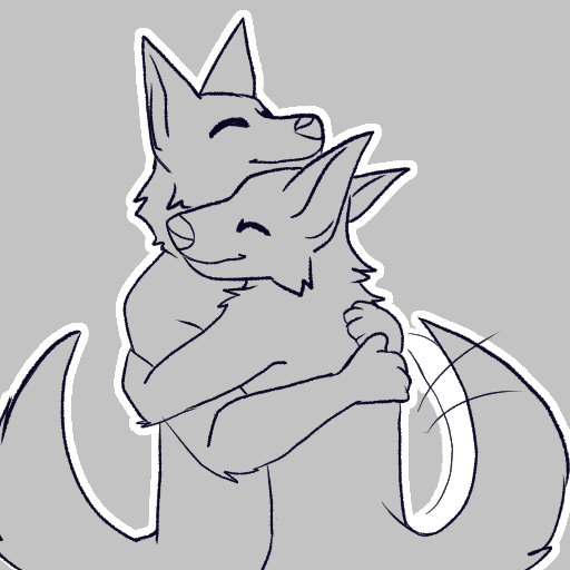 Canine Hug Telegram Sticker Base - Etsy