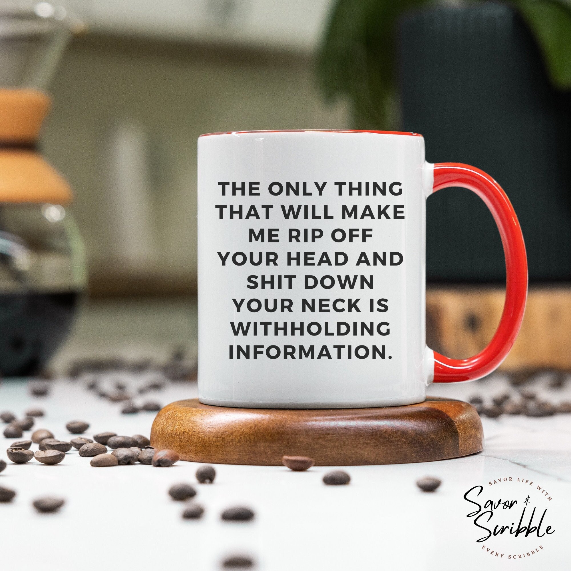 Inappropriate Funny Mug, the Only Thing That Will Make Me Rip off Your ...