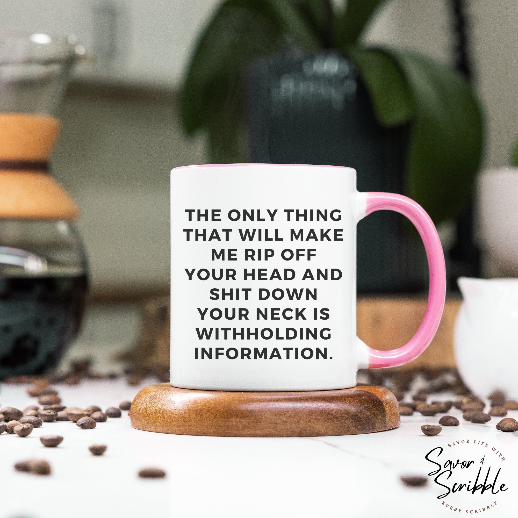 Inappropriate Funny Mug, the Only Thing That Will Make Me Rip off Your ...