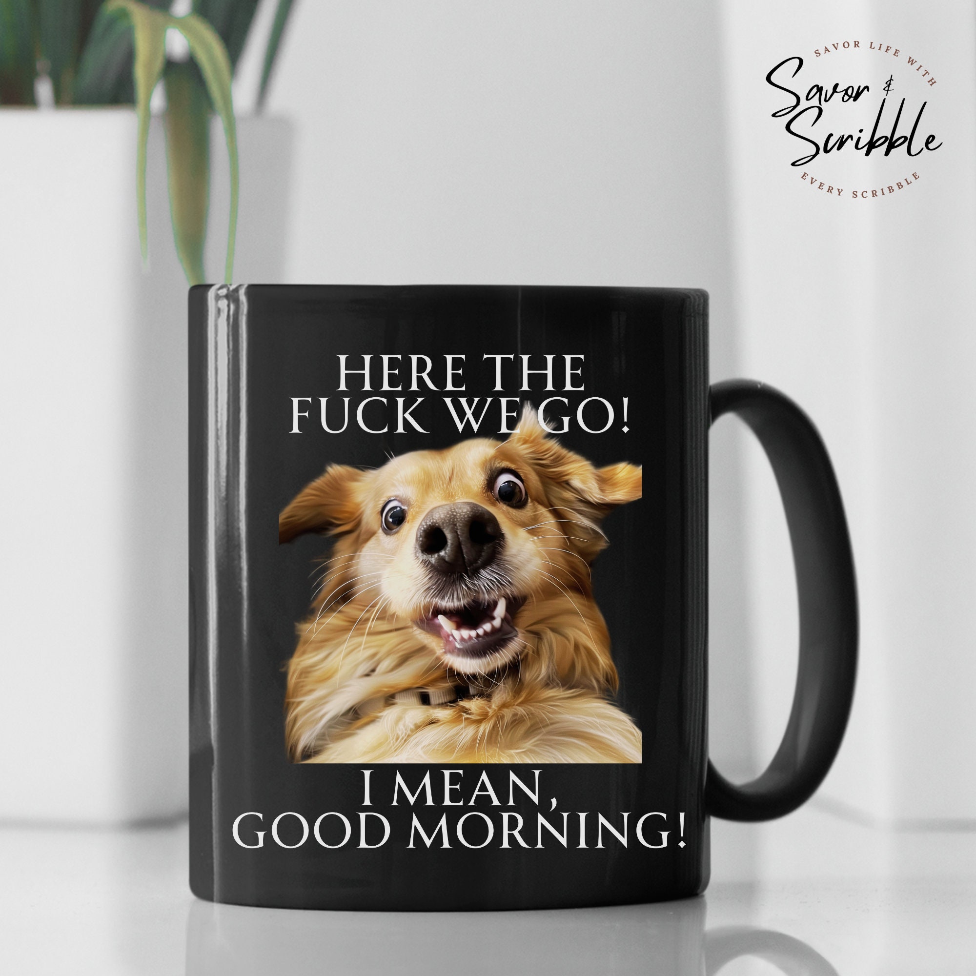 Funny Dog Mug, Office Meme Dog, Sarcastic Office Coffee Cup, Here the ...