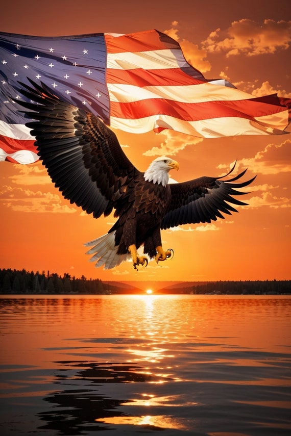 American Eagle Flag Wallpaper