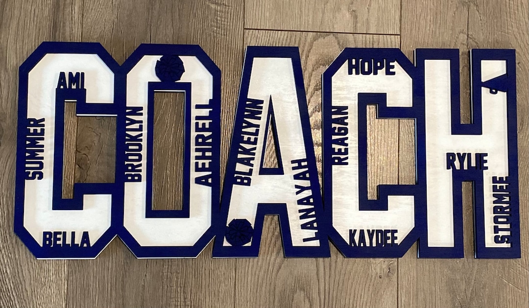 Autograph Coach Sign - Etsy