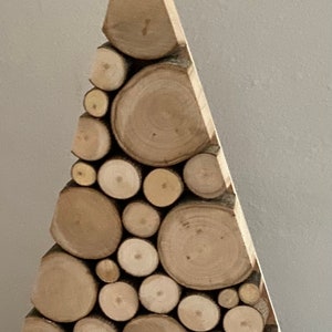 Christmas Tree/log Slice Tree/wood Tree/small Tree/wooden Decoration ...