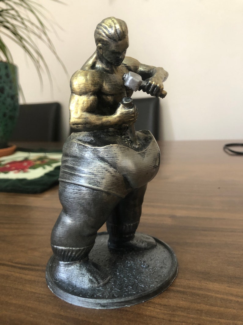 Inspiring Selfmade Man Sculpture: 16 Cm of Handcrafted Artistic ...