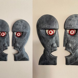 Division Bell - Pink Floyd - Sculpture Heads - Wall Decor - Etsy