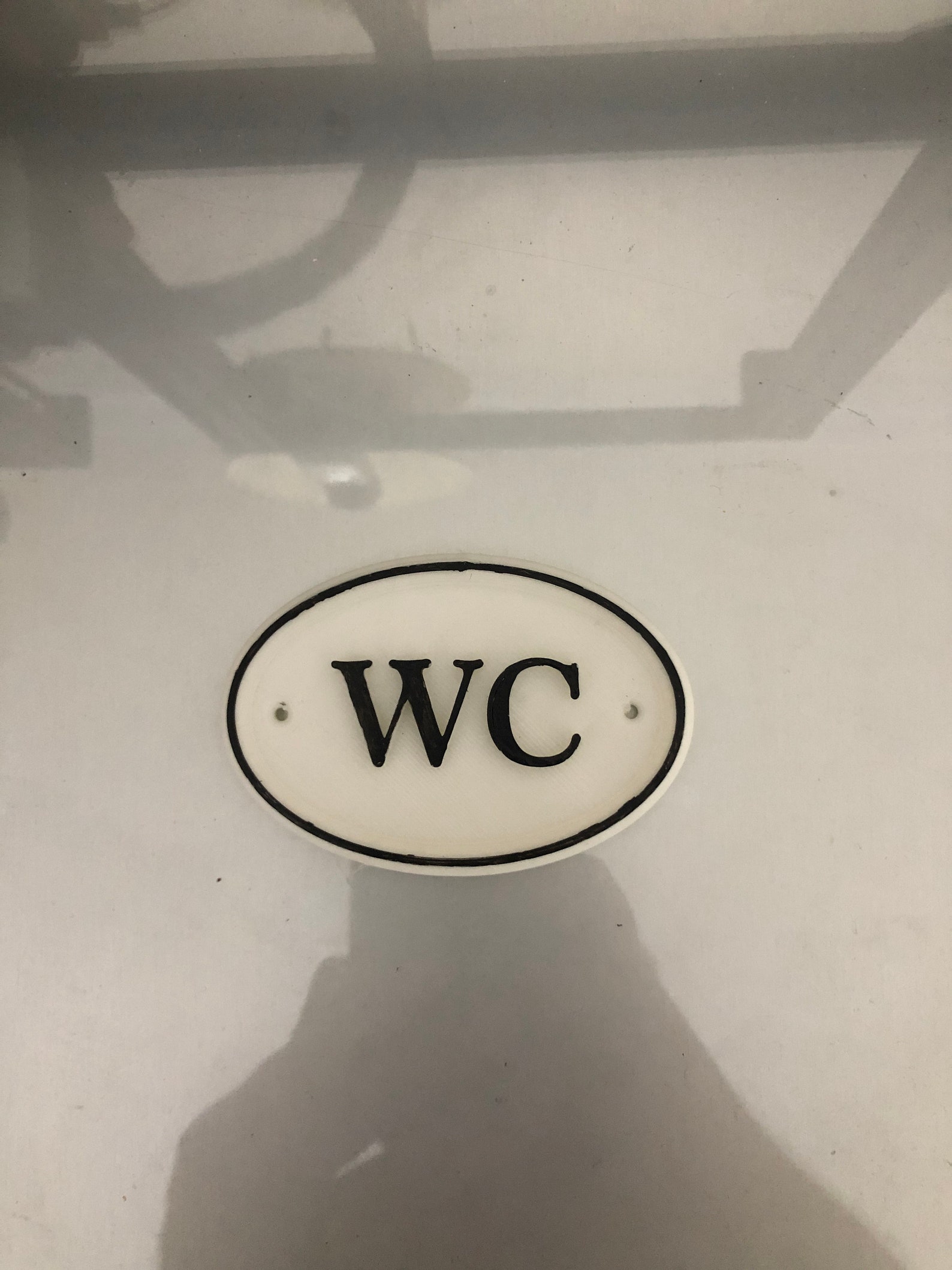 Elegant 3D Printed PLA Plastic French Style Toilet Door Plaque - Etsy