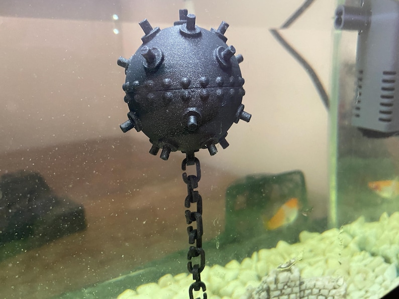 3D Printed Floating Naval Mine: Unique Aquarium Decoration - Etsy